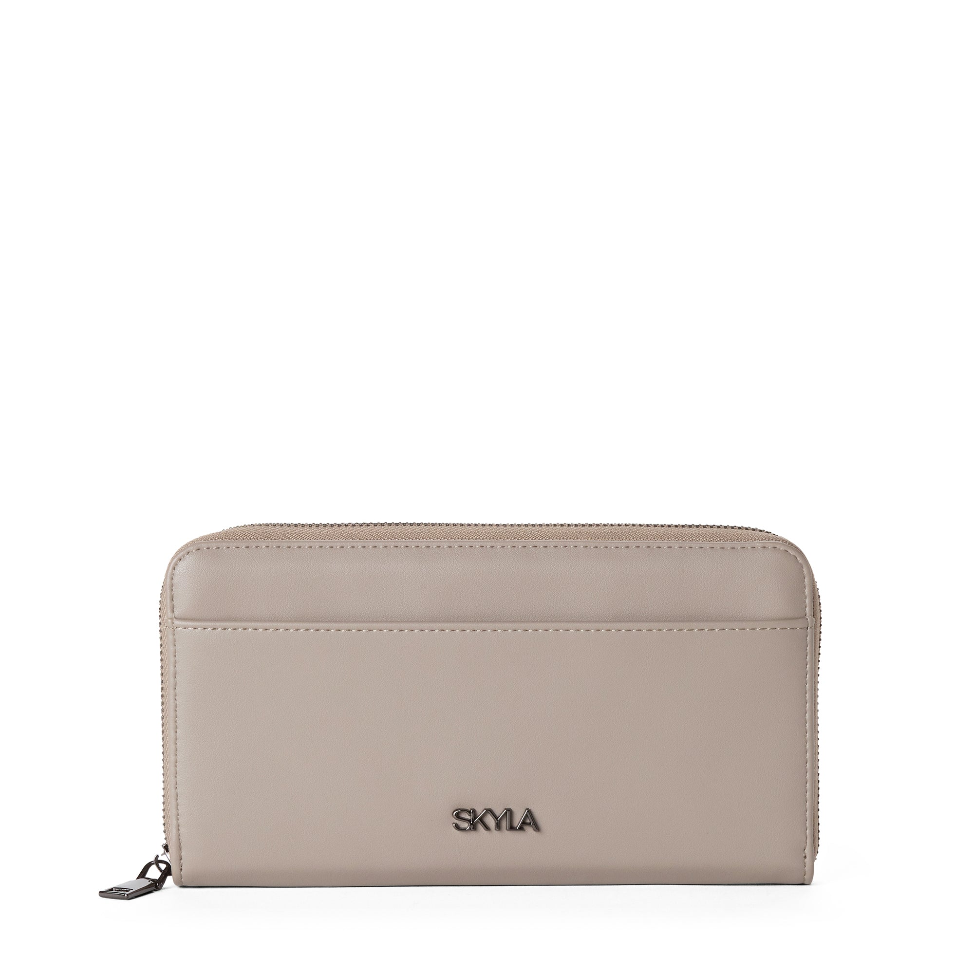 NOA Vegan Wallet - Stone Grey | SKYLA